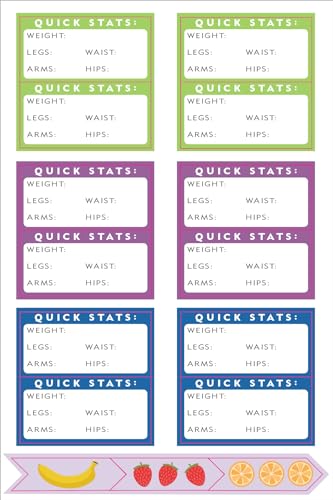 Essentials Health & Fitness Planner Stickers (Set of 325 Stickers)