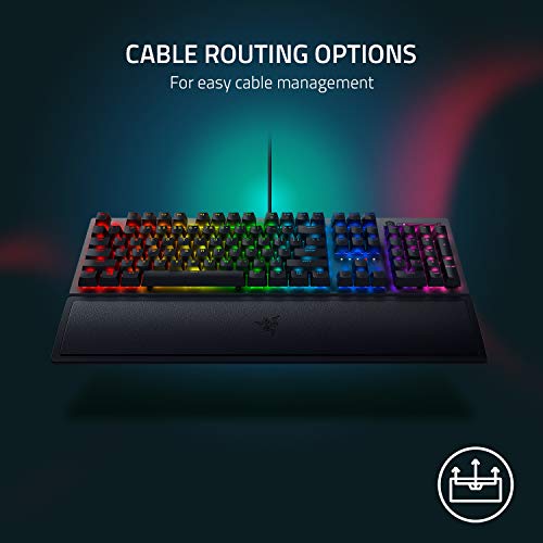 Razer BlackWidow V3 Mechanical Gaming Keyboard: Green Mechanical Switches - Tactile & Clicky - Chroma RGB Lighting - Compact Form Factor - Programmable Macro Functionality - Classic Black