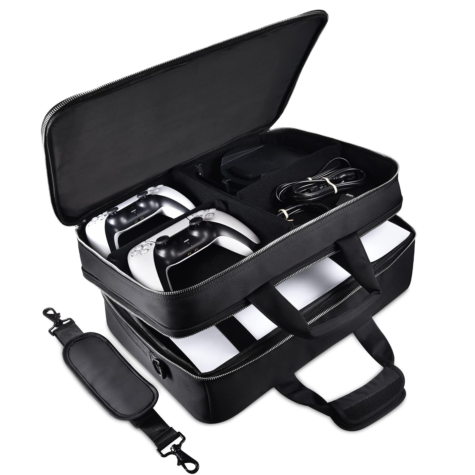 Diocall Travel Case Compatible with PS5, Protective Carry Bag for Playstation 5, DualSense Wireless Controller and Accessories