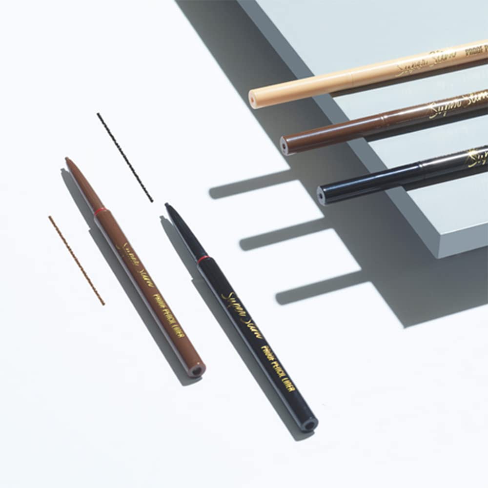 ETUDE Super Slim Proof Pencil Liner (#01 Black) 21AD | Long-Lasting and Waterproof Eyeliner with Fine Elaborate Lines for More Precise Eye Makeup