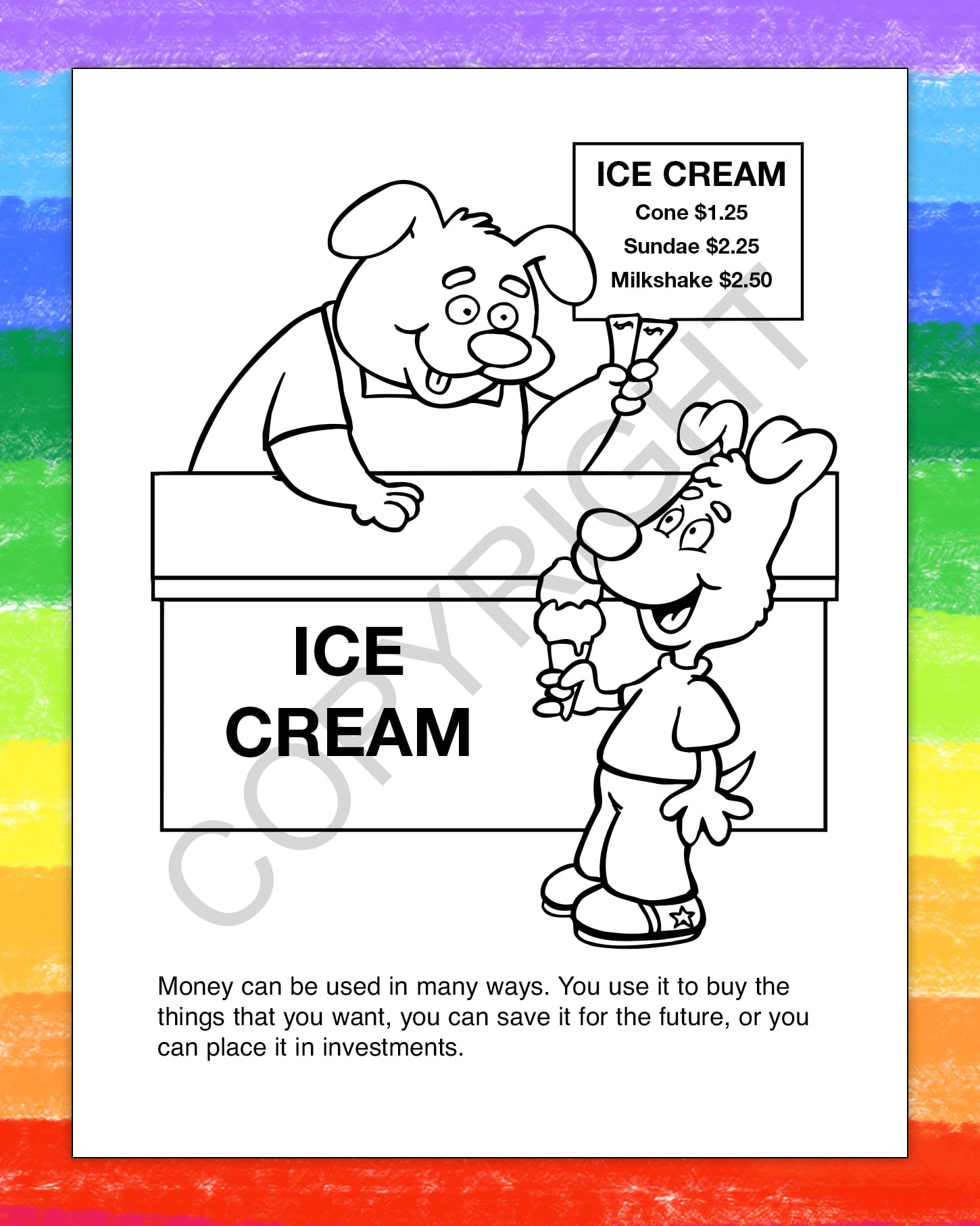 ZOCO - Be Smart with Your Savings - Educational Coloring & Activity Books (25 Bulk Pack, Without Crayons) - Teach Kids About Money - Bank Supplies - Gifts for Kids