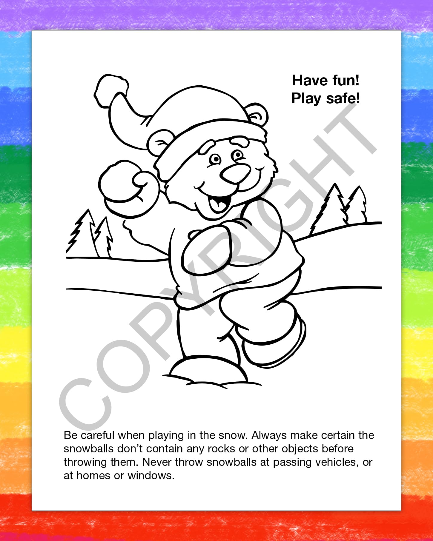 ZOCO - Make Winters & Holidays Safe - Coloring Books (25 Bulk Pack, Without Crayons) - Stocking Stuffers, Toys, Holiday, Christmas Party Favors, Puzzles, Word Search, Activities for Kids