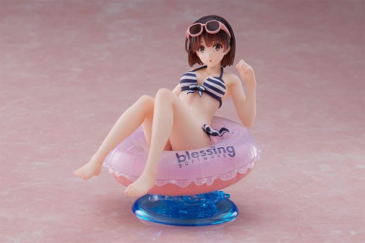 Figure, How to Raise A Boring Girlfriend, Pool Party, Katou Megumi, Anime Game Character, About 10cm High, Static Table Decoration, Room Decoration Model, Handmade Model