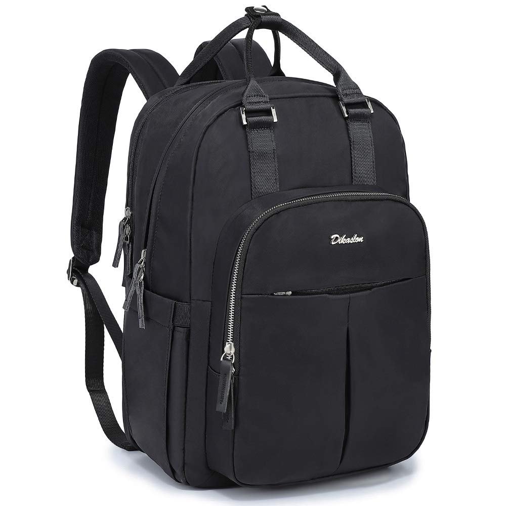 Dikaslon Diaper Bag Backpack, Unisex Multifunction Practical Back Pack Baby Changing Bags for Mom and Dad, Boys and Girls, Dark Gray