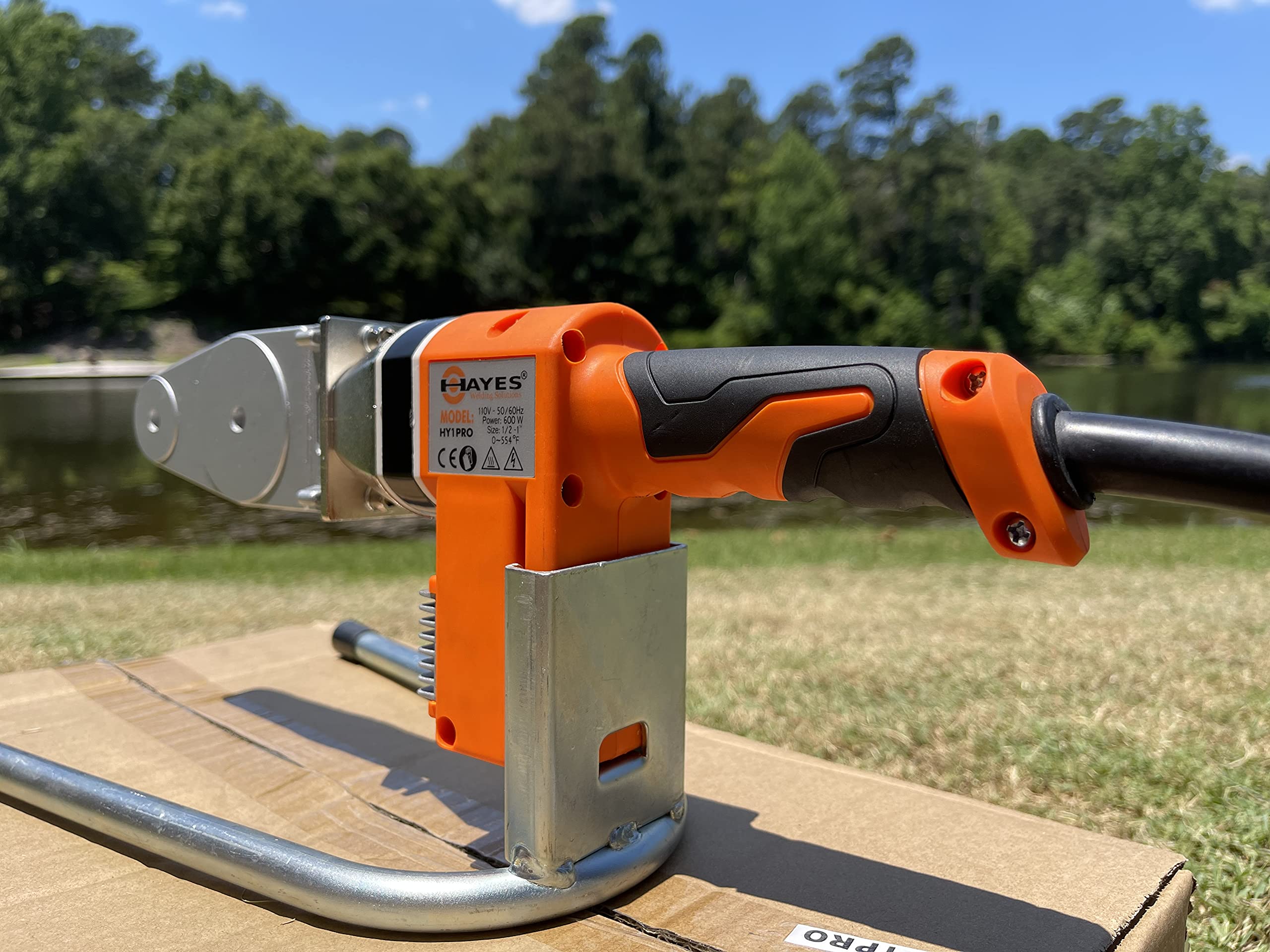 Hayes Welding Hayes Digital Socket Fusion Pipe Welder Tool Kit PRO up to 2 in Orange 2 Inch HY1KIT