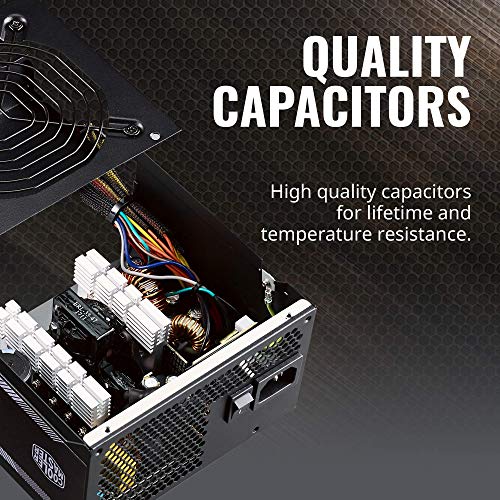 Cooler Master MWE Bronze 500 Watt 80 Plus Certified Power Supply, 3 Year Warranty