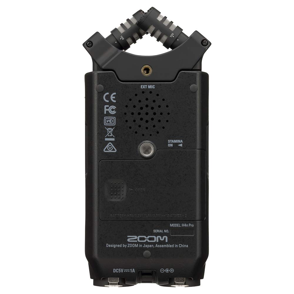 Zoom H4n PRO 4-Channel Handy Recorder Interview Microphone Kit with Omnidirectional and Cardioid XLR Lavalier Microphones