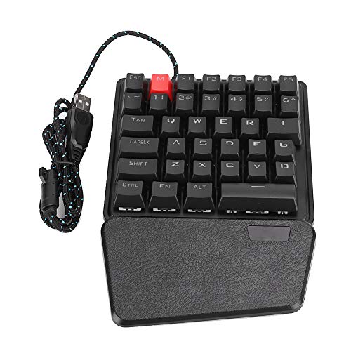 One-Handed Gaming Keyboard, 36 Keys Mechanical Numpad with LED Backlit, Gaming Keypad for PC Gamer, Wired USB Numeric Keypad, Portable Mini Number Pad