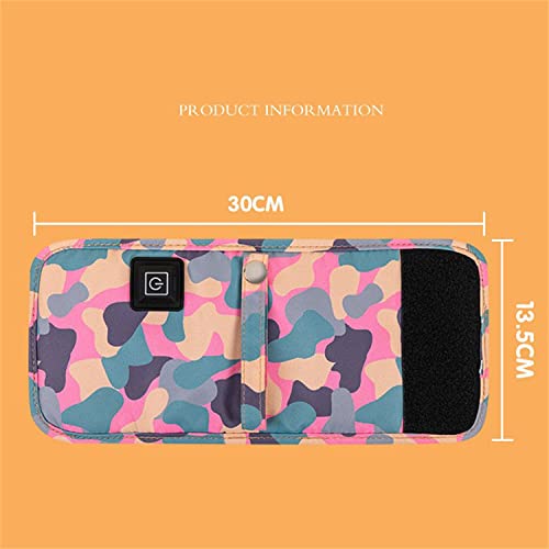 USB Milk Warmer Bag - 2023 New Fast Bottle Warmer for Travel, Portable Car Bottle Warmer for Travel, on The Go Bottle Warmer with USB Cables, Gentle Warmth Maintain Perfect Temperature (Pink)