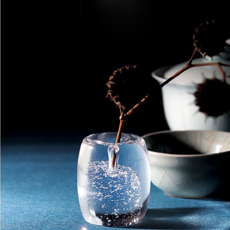 DOUBA Incense Burner Mini Artificial Crystal Glass Foam Incense Sticks Holder Teapot Lid Holder