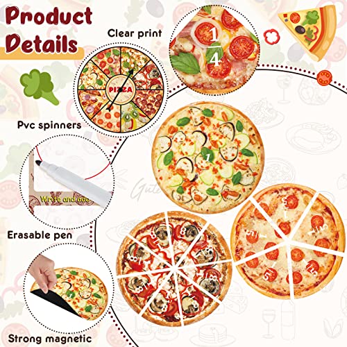 Magnetic Pizza Fraction Tiles with Fraction Circles Set Includes Magnetic Pizza Fractions Pizza Spinners Erasable Marker Board Math Pizza Game Fraction Math Game for Math Fraction Learning Education