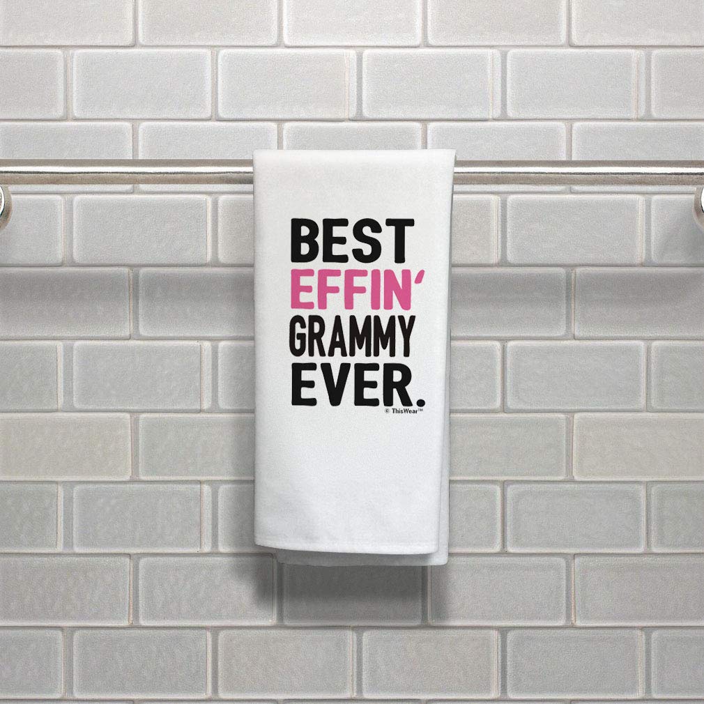 Grandma Grammy Gifts from Grandkids Best Effin Grammy Ever Grammy Kitchen Hand Towel Kitchen Tea Towel