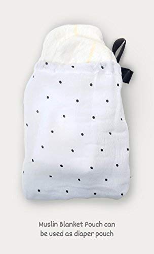 Cute New York Premium Solid Muslin Cotton Blanket (White) 47" x 47"