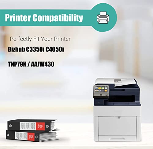 Sutocp Compatible Toner Cartridge TNP79 TNP79K (AAJW430) Replacement for Konica Minolta Bizhub C3350i C4050i Printer (2 Pack High Yield Black)