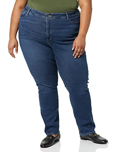 Signature by Levi Strauss & Co. Gold Women's Size Curvy Totally Shaping Straight Jeans (Available in Plus Size), (New) Jackson Square, 18 Regular