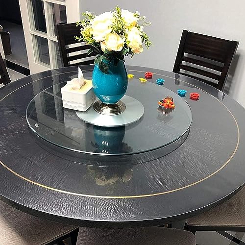 Lazy Susans Turntable Lazy Susan Turntable 50-120 Cm Round Glass Rotating Tray For Kitchen Dining Table Serving Plate ,Large Silent Tabletop Organizer,300KG Bearing For Banquets Party (Color : Gold