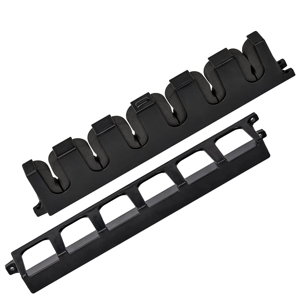 FKSDHDG Vertical 6-Rod Rack Fishing Pole Holder ABS Plastic Material Fishing Rod Display Rack Fixed Frame Fishing Rod Fishing Accessories Tools