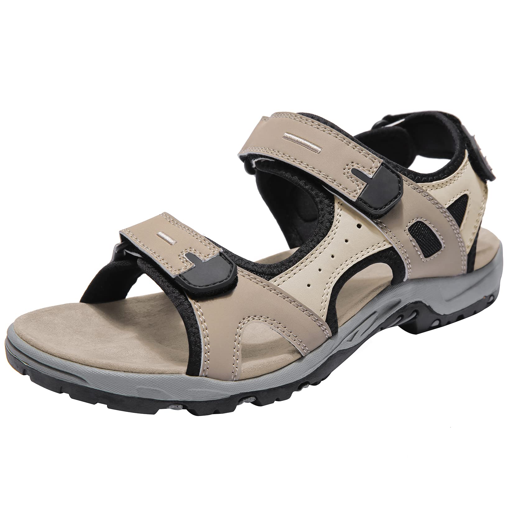 GOLDEN CAMEL Womens Waterproof Sandals Summer Lightweight Athletic Hiking Sandals with Arch Support Open Toe Outdoor Beach Water Sandals Black 6