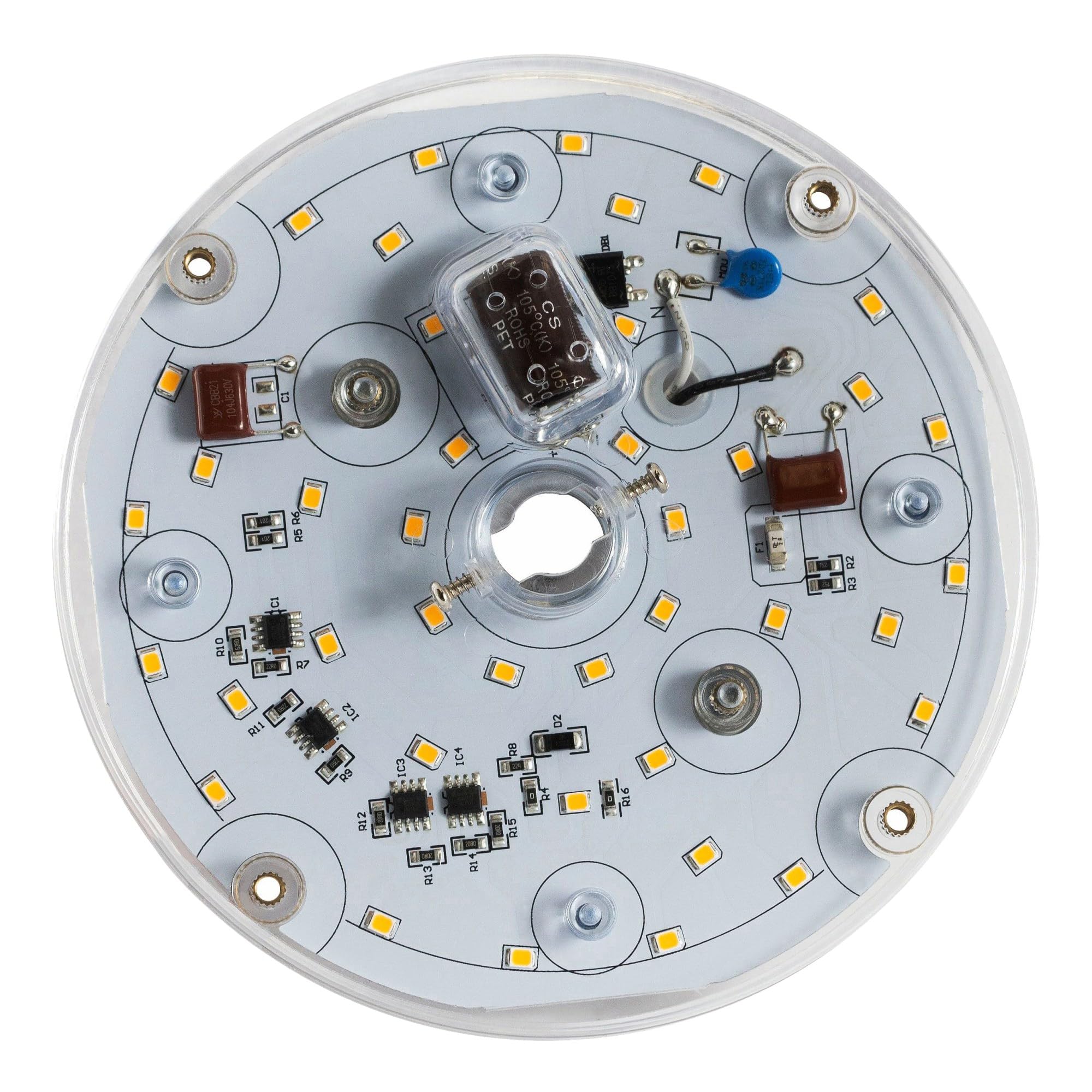 Euri Lighting EMP-1040cec-16, Dimmable LED Light Engine, 5.7" Diameter, 16W (100W Equal), 1140lm, 4000K (Bright White), 90+ CRI, Energy Star, JA8, CEC Compliant