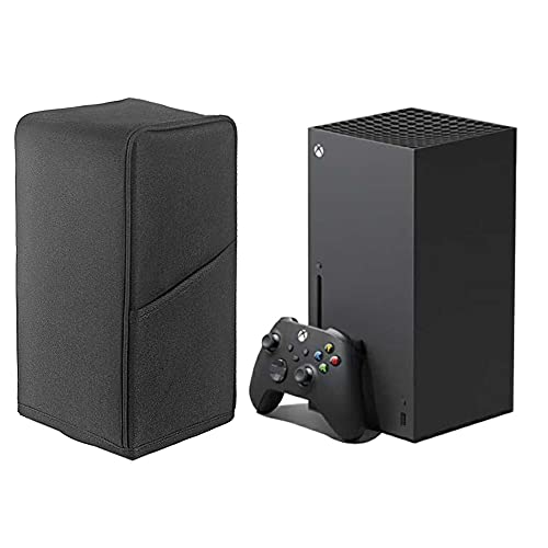 Dsut Cover for Xbox Series X Console Premium Nylon Cloth Anti Scratch Waterproof Cover Sleeve and Dust-Proof with Back Cable Port