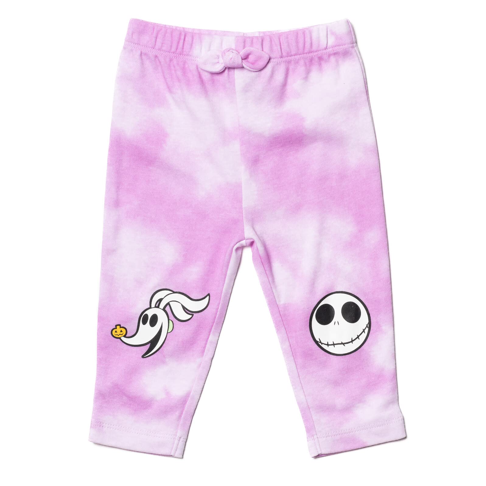 Disney Nightmare Before Christmas Jack Skellington Zero Infant Baby Girls 2 Pack Pants Purple/Black 3-6 Months