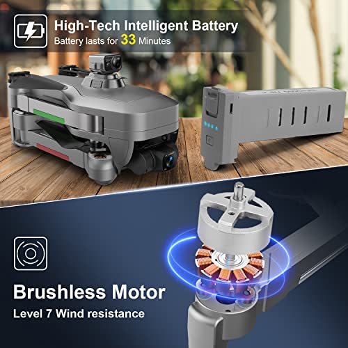 Tucok 193MAX2S Drone with Camera for Adults,4KM Video Transmission,3-Axis Gimbal GPS Drone with 4K EIS Camera, 5G FPV RC Quadcopter with Brushless Motor,Obstacle Avoidance,Auto Return Home,Follow Me