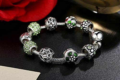 EVESCITY Silver Caduceus Medical Nurse Doctor Bead Sterling Charm Fits Pandora & Similar Bracelets