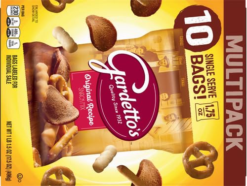 Gardetto's Snack Mix, Original Recipe, Multipack Snack Bags, 1.75 oz, 10 ct