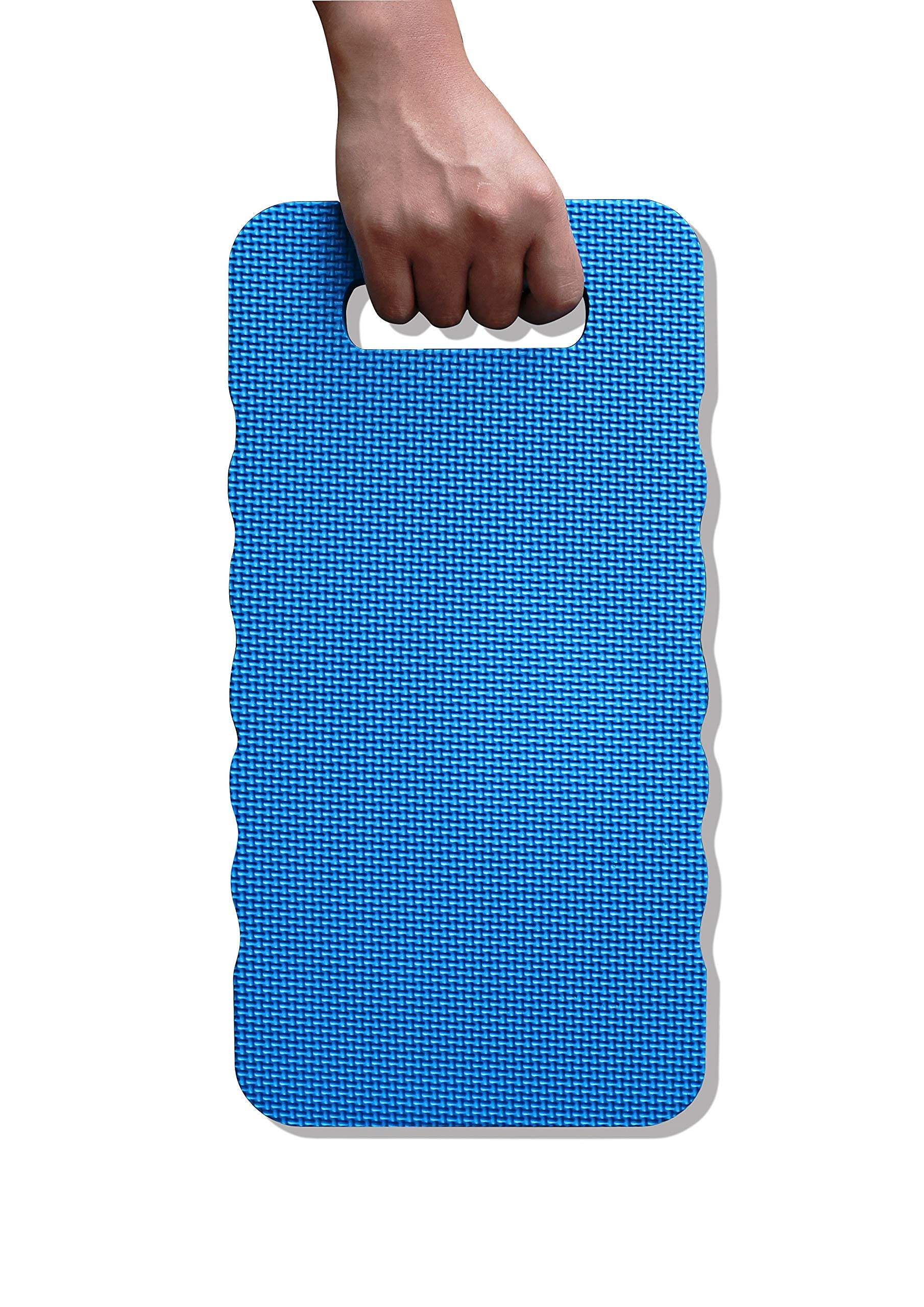 Gardzen 6-Pack Garden Kneeling Cushions - For Gardening, Baby Bath, Yoga, Pilates, Exercise, 16"x8"x1", Blue
