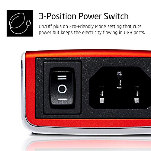 Joule Surge Protector Power Strip with 3 Outlets and 2 USB Ports β for Travel, Hotel, Home Office Use