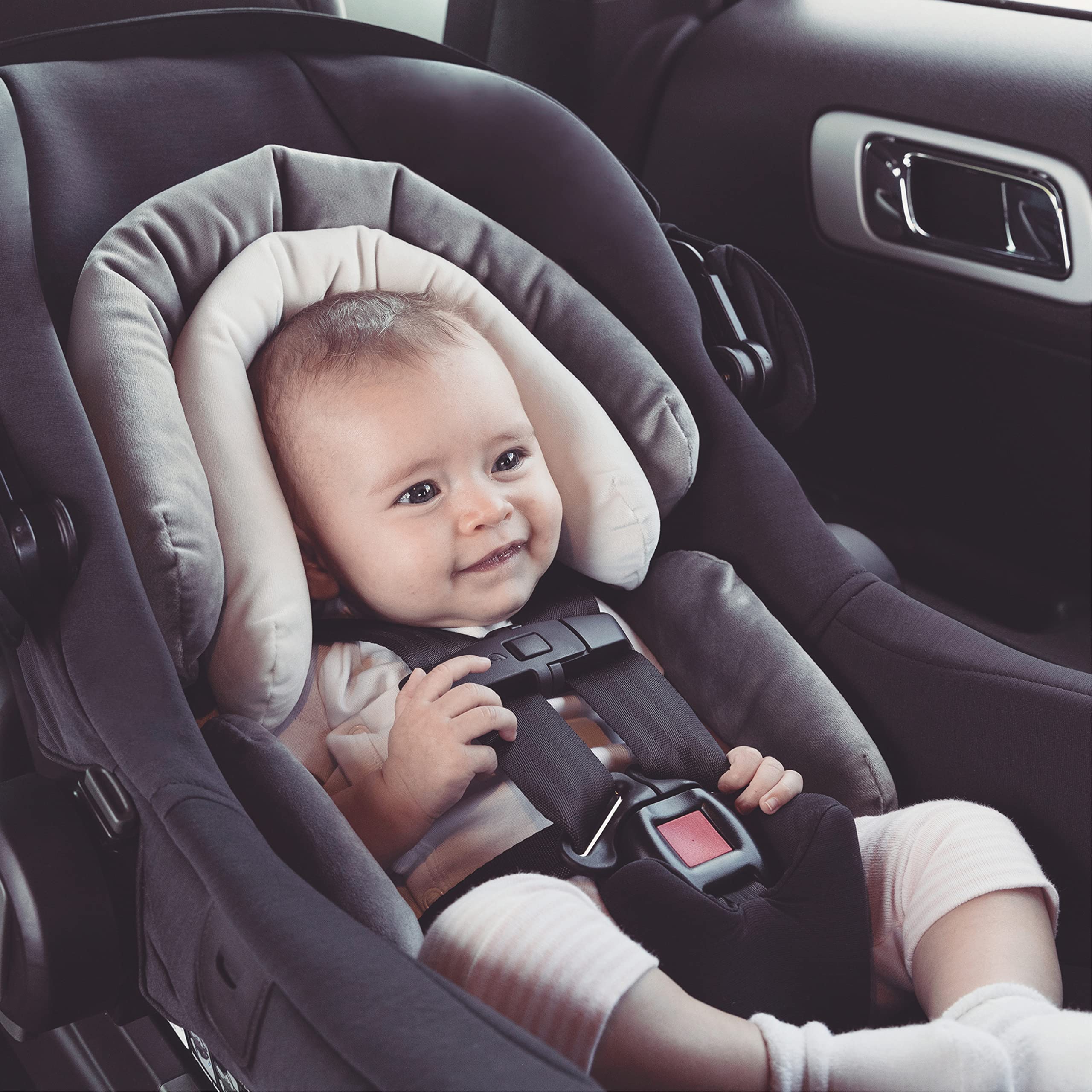 Diono Cuddle Soft Pack of 2 Baby Head Neck Body Support Pillows for Newborn Baby Super Soft Car Seat Insert Cushion, Perfect for Infant Car Seats, Convertible Car Seats, Strollers, Gray