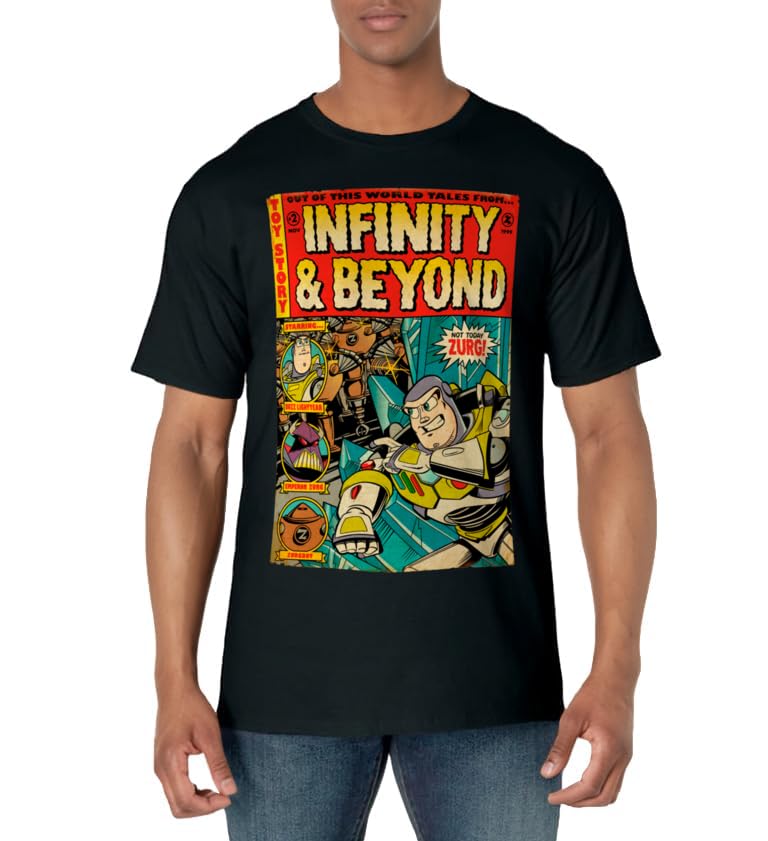 Disney Pixar Toy Story Buzz Lightyear Retro Comic Book T-Shirt