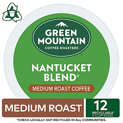 Green Mountain Coffee Nantucket Blend Keurig Single-Serve K-Cup Pods, Medium Roast Coffee, 12 Count