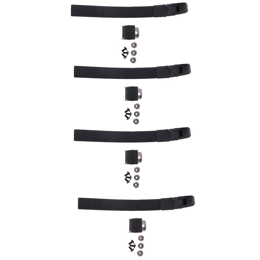 CUTICATE 4 X Replacement Inline Skate Shoes Energy Strap W/Clamp Screw Nut