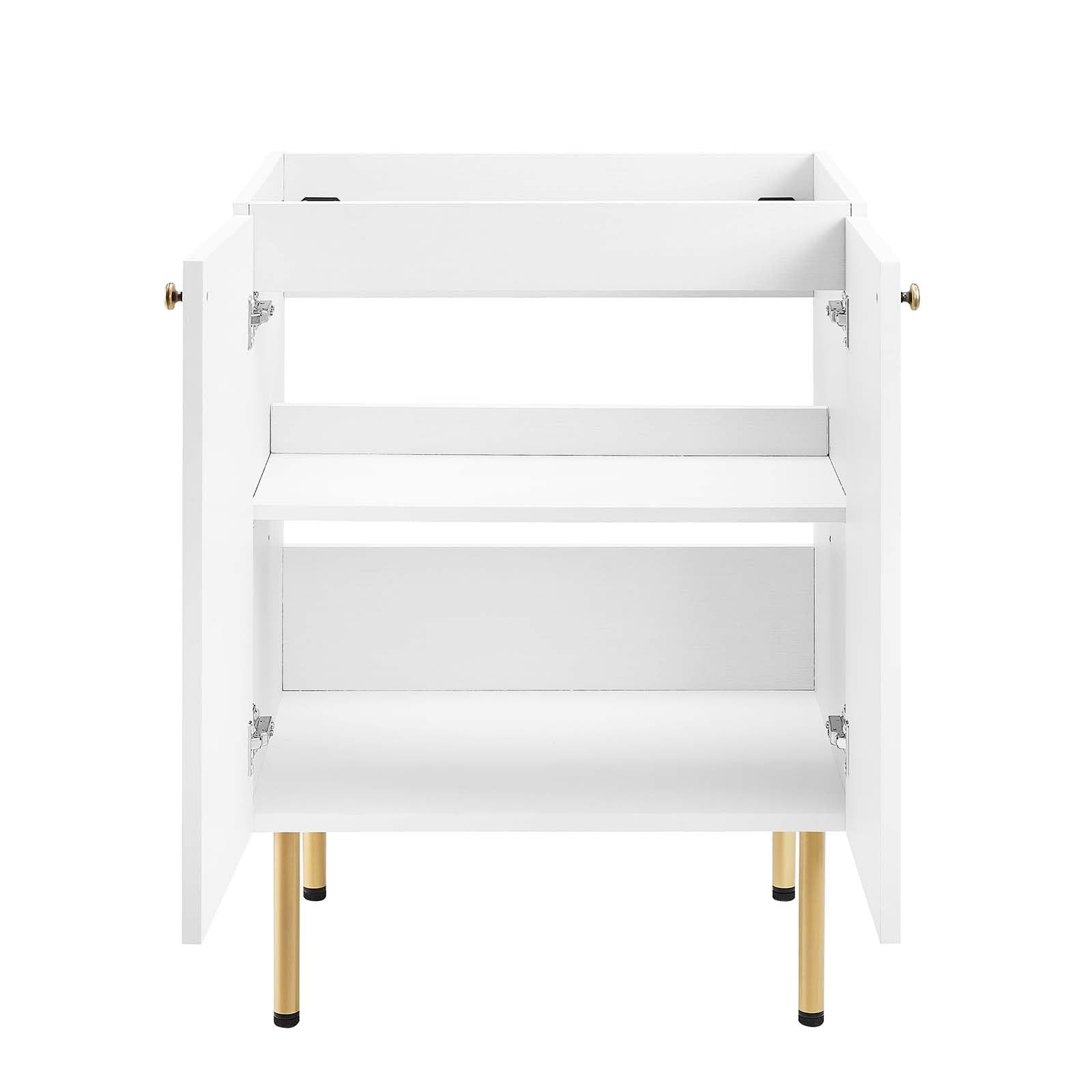 Modway Chaucer 24” Bathroom Vanity Cabinet in White (Sink Basin Not Included), 30 Inches