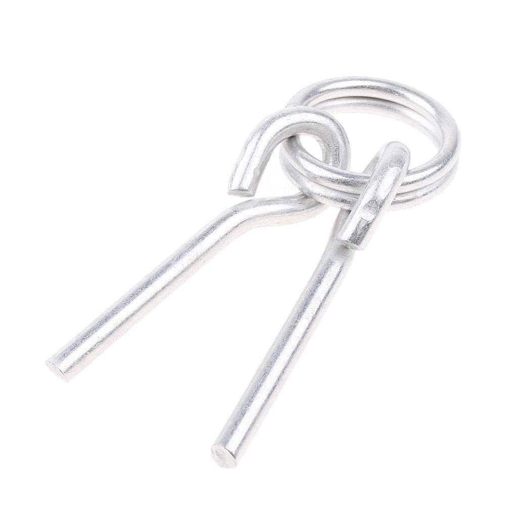 CUTICATE 4X Aluminum Alloy Tent Pole Rings & 2 Pins, Camping/Touring/Tent Awning Pole Repair Kit