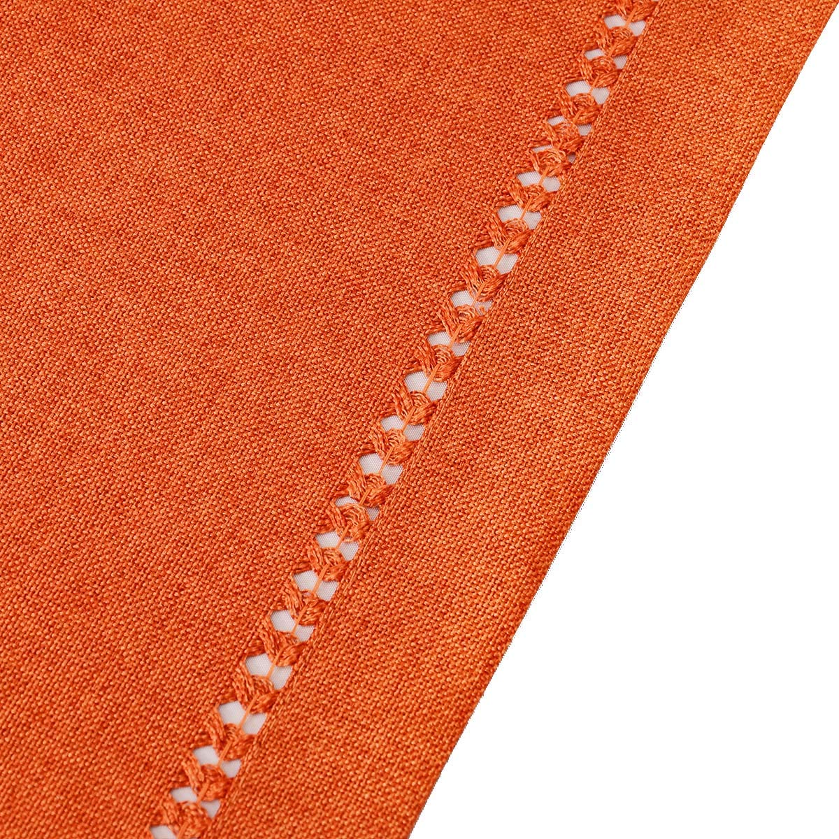 Grelucgo Set of 6 Orange Table Placemats for Halloween Thanksgiving Fall Autumn Holidays, Rectangular 12 by 18 Inch