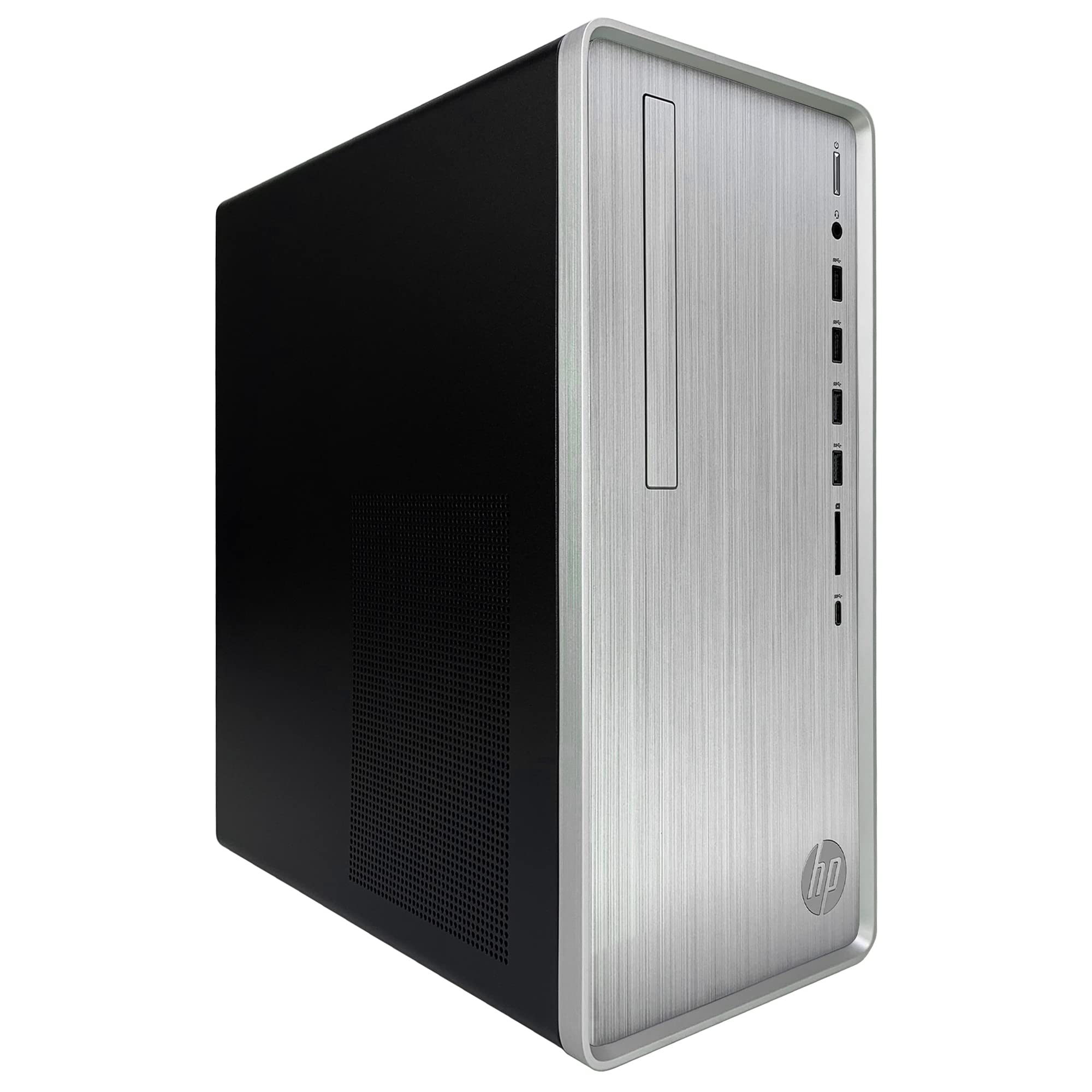 HP Pavilion TP01 Tower Desktop Computer - AMD Ryzen 3 5300G 4-Core up to 4.20 GHz Processor, 16GB DDR4 RAM, 256GB NVMe SSD + 1TB HDD, AMD Radeon Graphics, No Optical Drive, Windows 11 Pro