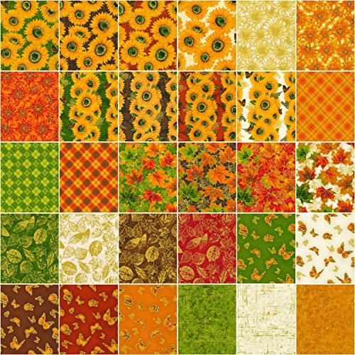 Shades of The Season 12 Ten Square 42 10-inch Squares Layer Cake Robert Kaufman Fabrics TEN-1096-42