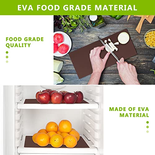 Shelf Liner Cabinet Liners for Kitchen, Non Adhesive Drawer Liner, Durable Washable Waterproof Fridge Refrigerator Mat Pantry Shelf Protector Liner for Shelves, Cupboard, Coffee 11.8 x 78.7 inches