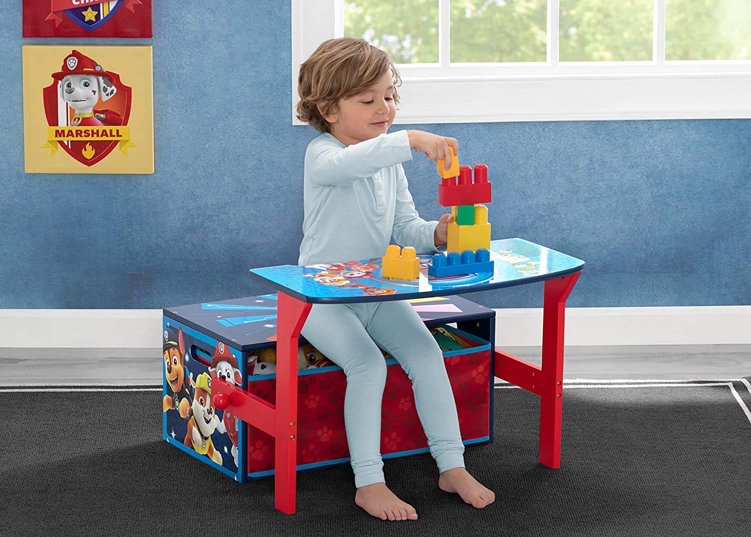 Delta Children Kids Convertible Activity Bench - Greenguard Gold Certified, Nick Jr. PAW Patrol