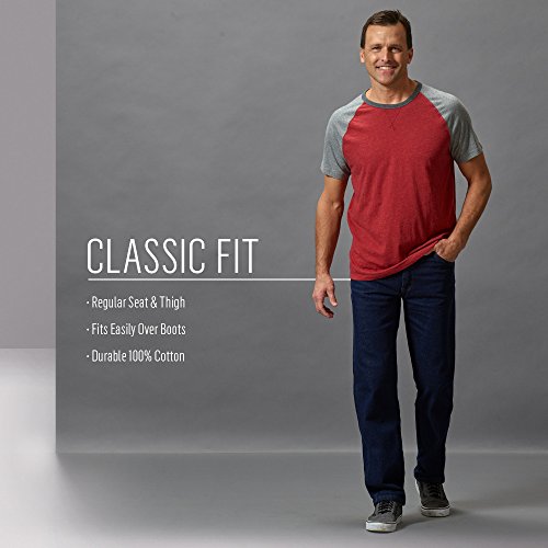 Wrangler Men's Rugged Wear Classic Fit Jean, Retro Stone, 36x32