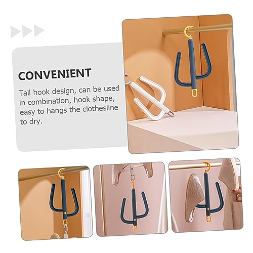Swivel Hook Hanger Small Drying Rack Multi Purpose Hanger Swivel Hooks Small Clothes Drying Rack Shoe Racks Shoes Hanger Slipper Drying Racks Shoe Hook abs rotatable to Rotate
