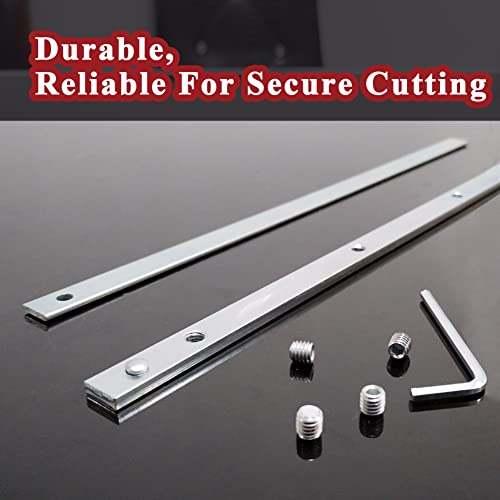 Guide Rail Connector Set P-45777 for Makita Track Saw Long Cuts, Also Compatible with Festool, Fit for DeWalt, Fit in Integrated Guide Rail T-Slots for Secure Cutting, 2 PCS, Sliver