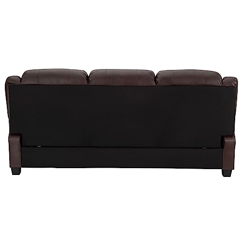 RecPro Charles 80" RV Sleeper Sofa w/Hide A Bed | RV Furniture | RV Sofa (Mahogany)