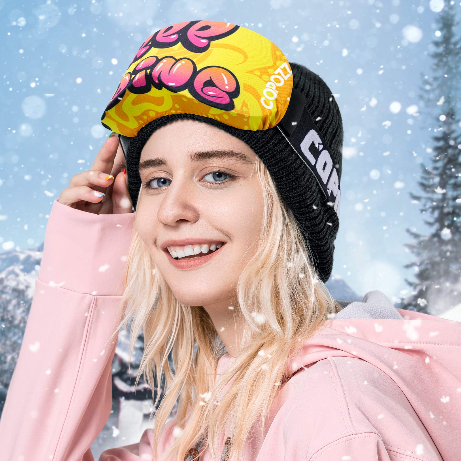 COPOZZ Ski Snowboard Goggles Cover Sleeves Microfiber Protective Goggles Cover