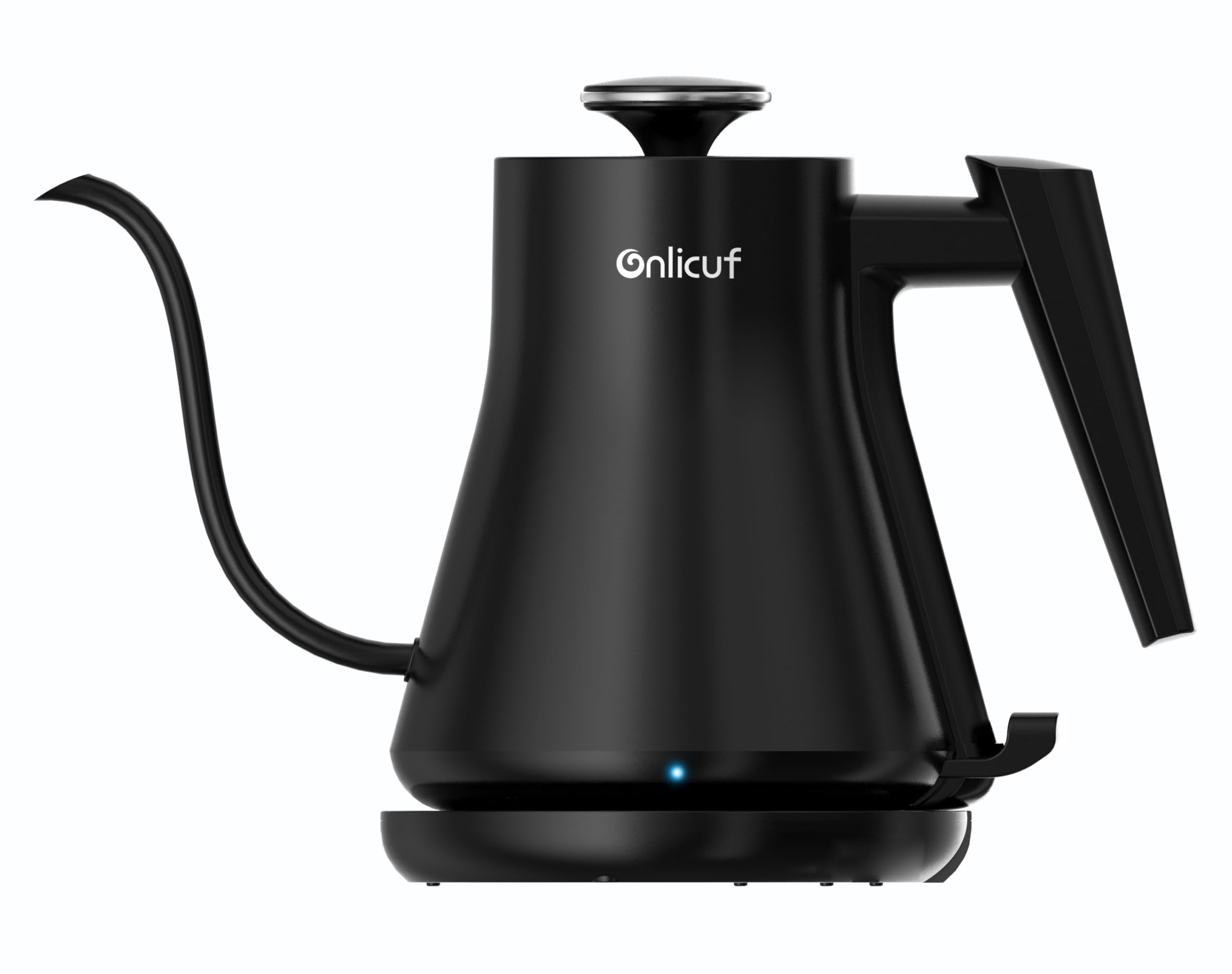 Onlicuf Electric Gooseneck Kettle, Pour Over Coffee & Tea Kettle, 304 Stainless Steel Water Boiler, Rapid Boil,Auto-Off, Boil Dry Protection,BPA-Free,Matte Black