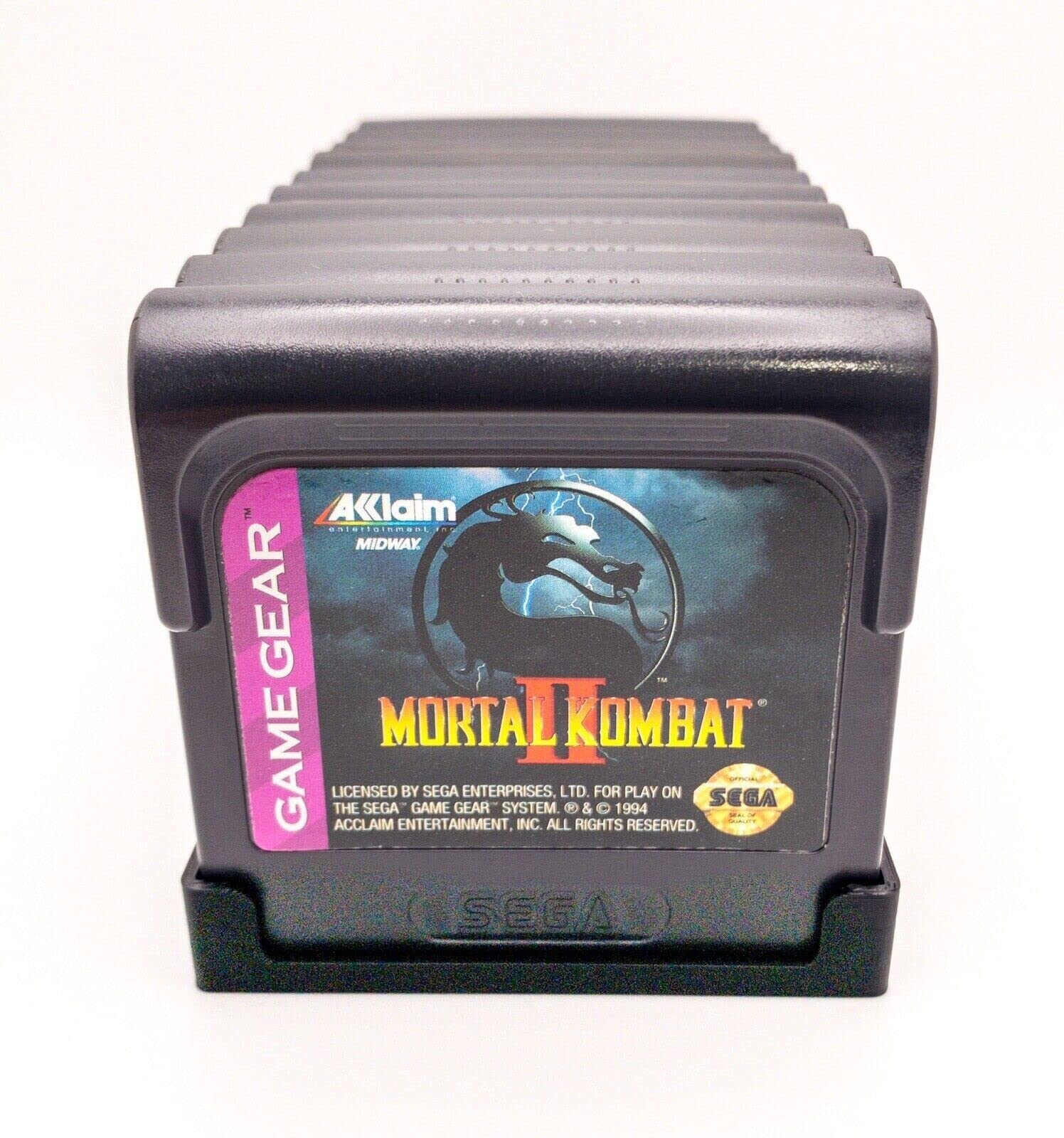 Game Cartridge Holder for Sega Gear Game - Holds up to 10 Games - GameGear Tray