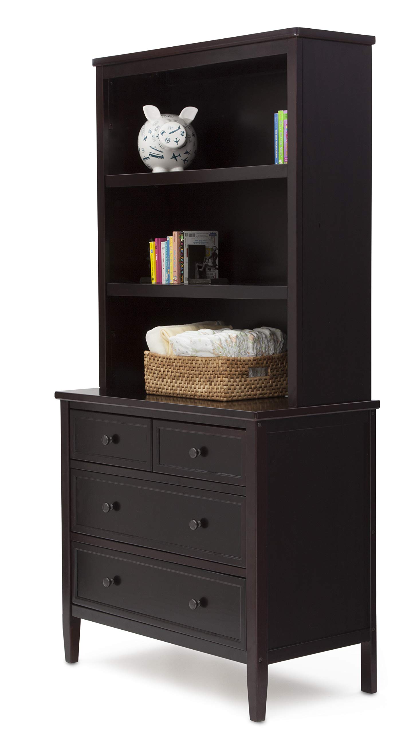 Delta Children Epic Bookcase for Books and Toys - Dark Chocolate