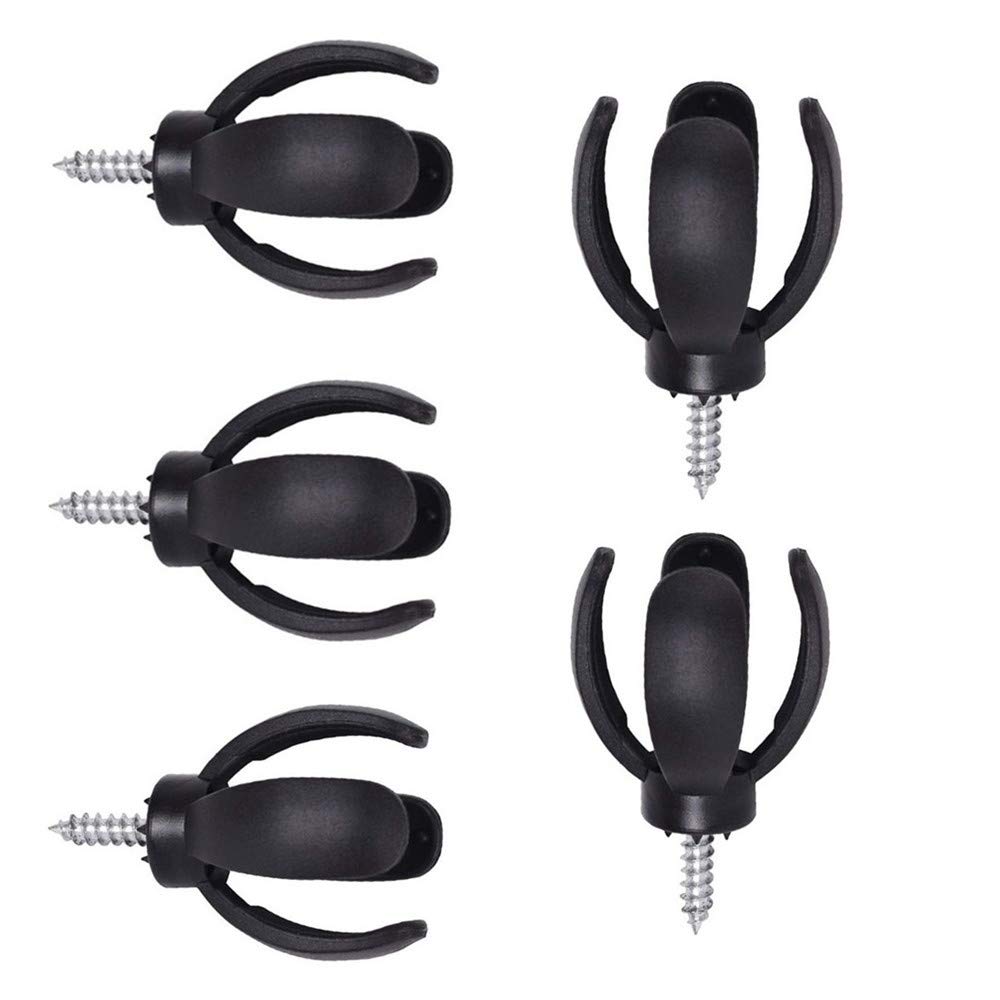 DEYEHE 6Pcs Golf Ball Pick Up Putter Grip Round Rubber Suction Cup and 4-Prong Pickup Retriever Tool